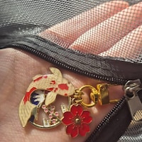 Cute Kawaii Japanese Koi Goldfish Star Earrings, Lucky Carp Bead ...