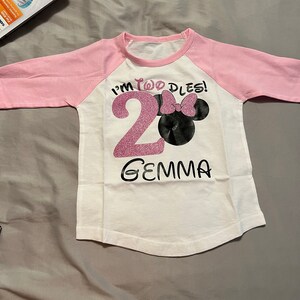 Personalized Im Twodles Minnie Mouse Birthday Shirt 2nd Birthday - Etsy