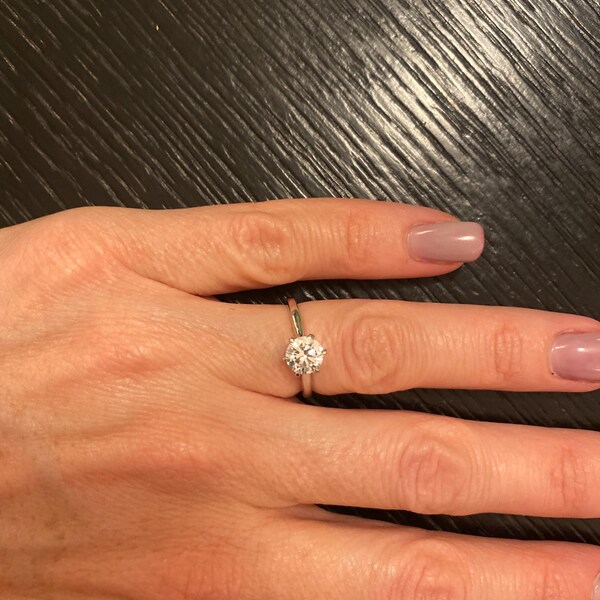 Radiant Certified Lab Grown Diamond Ring, 1.0 to 3.0 CT Wedding Ring ...