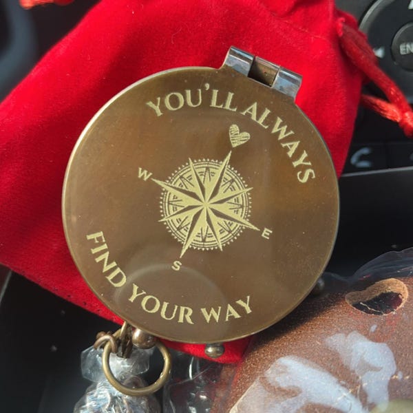 Personalized Compass, Anniversary Gift, Engraved Compass, Gift for Him ...