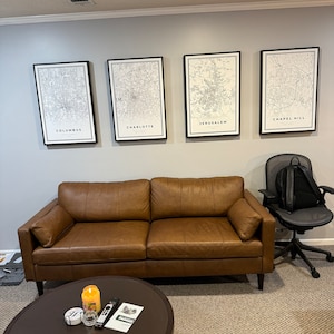 Set of 4 ANY CITY Map Posters, Personalized Map Prints set of 4, Custom ...