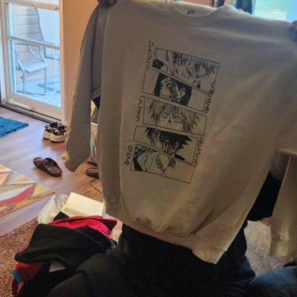 Jujutsu Kaisen Sweatshirt, JJK Gift, Jujutsu Kaisen Tee, Comic Strip ...