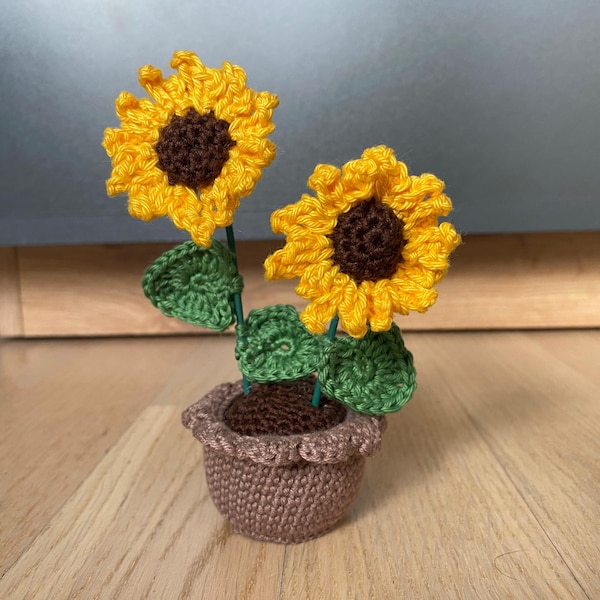 Nature Elegance Collection Crochet Patterns, Flower Pot Crochet ...