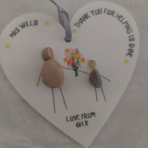 Personalised Balloon Family Tree Pebble Picture Framed - Etsy UK