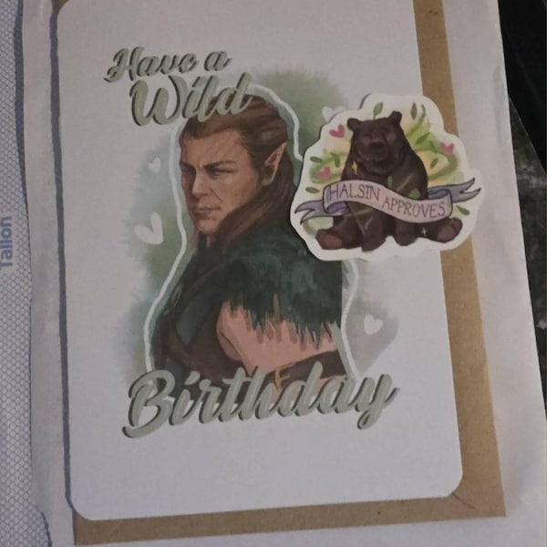 Halsin Have A Wild Birthday Card | Greetings Card | Bg3 | Dungeons ...