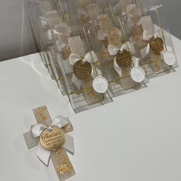 Personalized Baptism Favor Tag, Cross Baptism Name Tag, Lettering Name ...