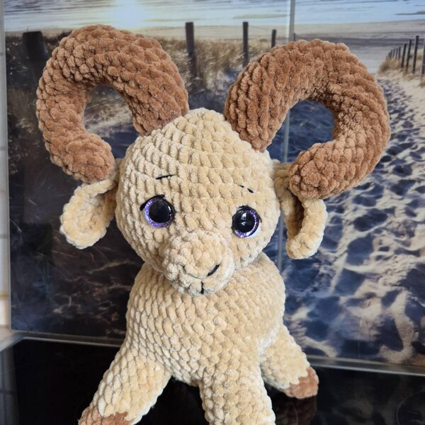Amigurumi Ram Pattern, Crochet Pattern Ram, Large Plushie Amigurumi ...