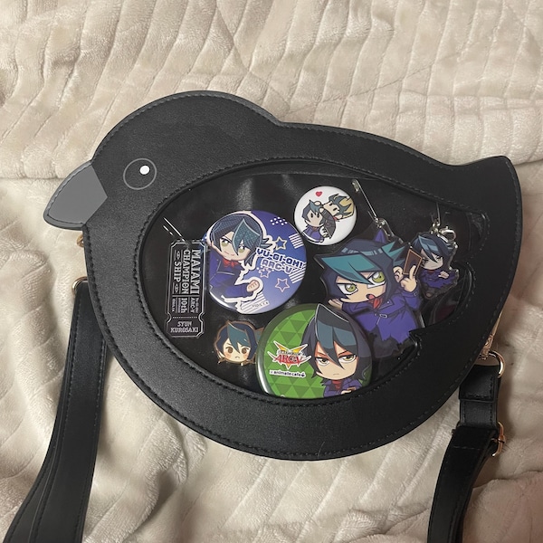 Crow Ita Bag Black Crossbody Purse - Etsy