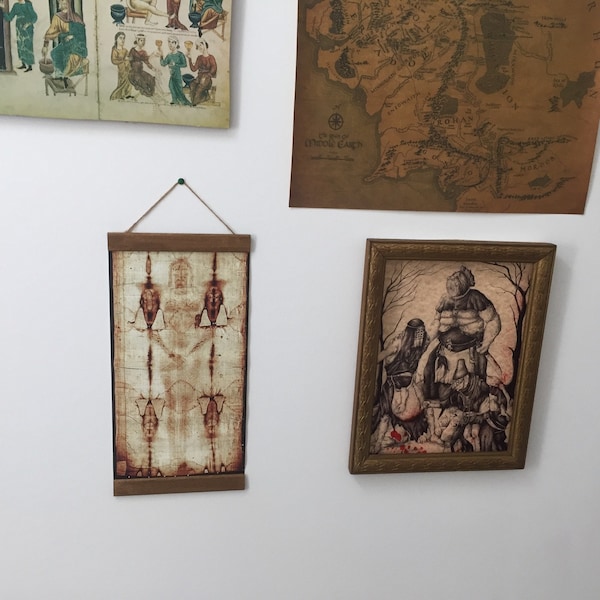 The Shroud of Turin Jesus Christ of Nazareth Wood Framed Canvas Print ...