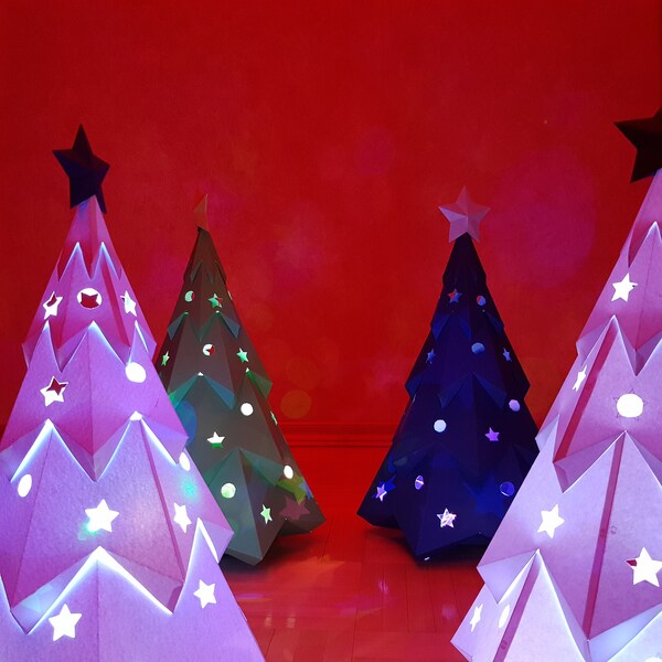 Christmas Tree Papercraft / PAPERCRAFT Christmas / DIY Christmas Decor ...