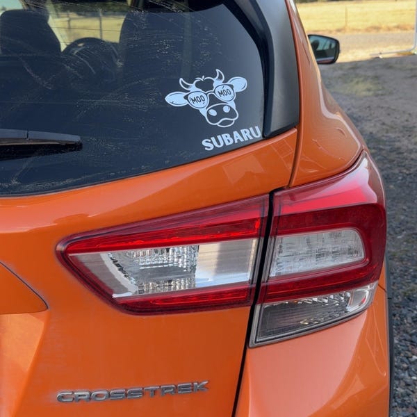 Car Decal - Cow Decal - Bumper Sticker - Etsy