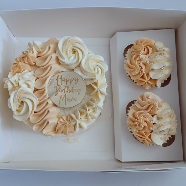 Personalised Acrylic Engraved Disc, Custom Acrylic Disc, Cupcake Topper ...