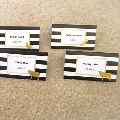 Meal Stickers, Menu Stickers Wedding, Wedding Meal Indicator Stickers ...