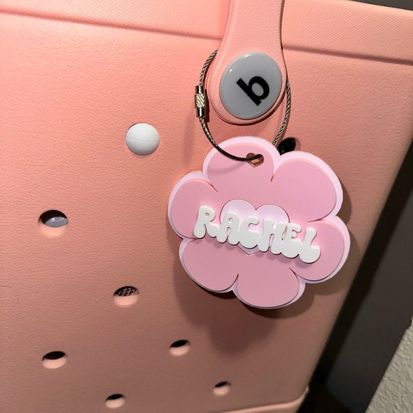 Daisy Custom Bag Tag | Bogg Bag Tag Charm| Acrylic Keychain| Groovy ...