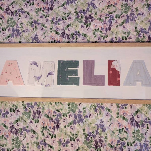 Baby Clothes Keepsake - Custom Framed Baby Name - Etsy