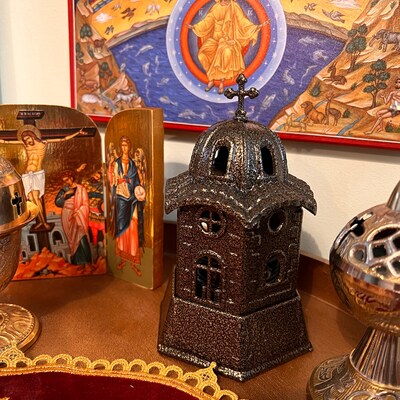 Triptych Orthodox Table Icon,with the Holy Family and the Annunciation ...