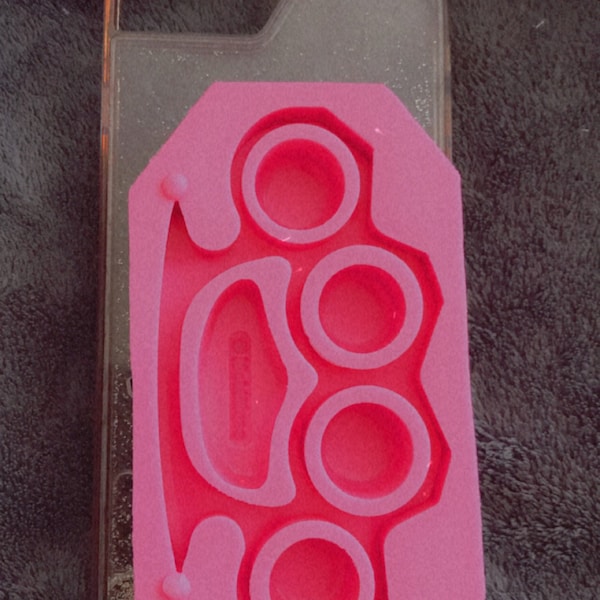 Brass Knuckles Mold Large Full Size Flexible Silicone Mould - Crafts ...