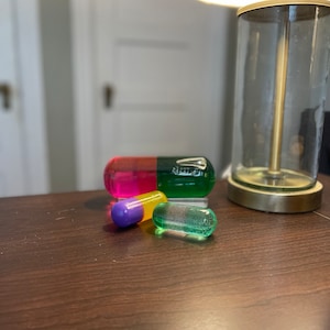 Pop-art Capsules in Acrylic Display Pills Pharmacy - Etsy