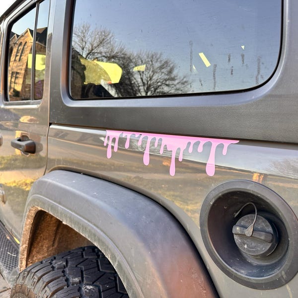 Goth Decal | Goth Car Accessories | Car Accessories | Drip Slime Decal ...