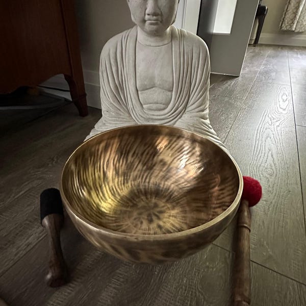 24 Inches Singing Bowl - Extra Large Singing Standing Bowls - Therapy ...