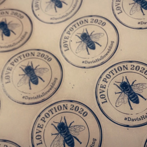 Custom Kraft Seal Honey Jar Labels, Customized Printed Round Honey Bee ...