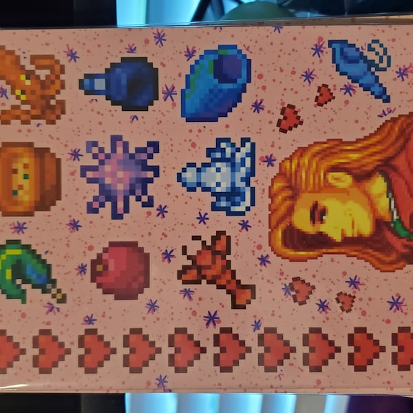 Stardew Valley Foraged Items Sticker Sheet – 38 Unique Waterproof Vinyl ...
