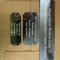 Bright Brass Engraved Plate Engraving Customized Metal Name Plate ...