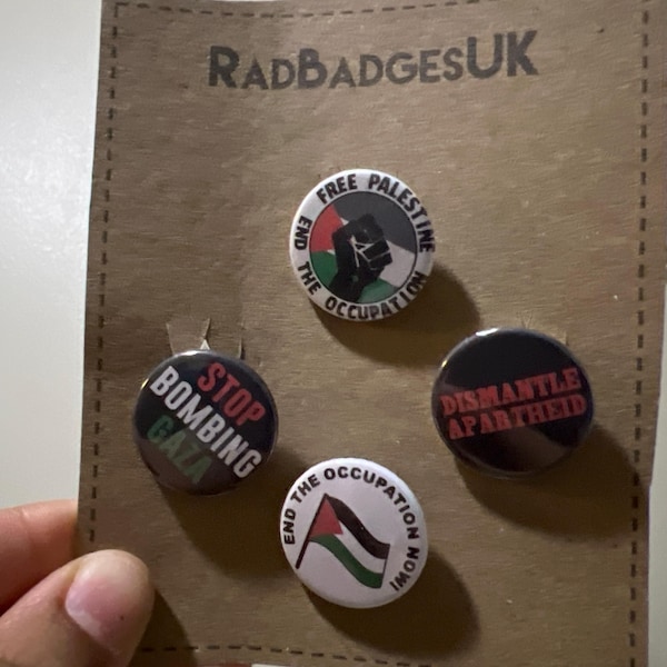 Antifascist Badge Set 4 Anti-fascist Anti-nazi Pin Buttons Antifa ...