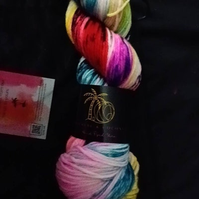 Dragonfly in Amber Blue, Green, Gold, Hand Dyed Superwash Merino/nylon ...
