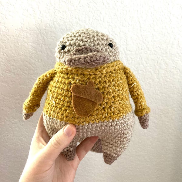 Paxton the Platypus Crochet Plushie Doll Animal Pattern - [DIGITAL PDF ...