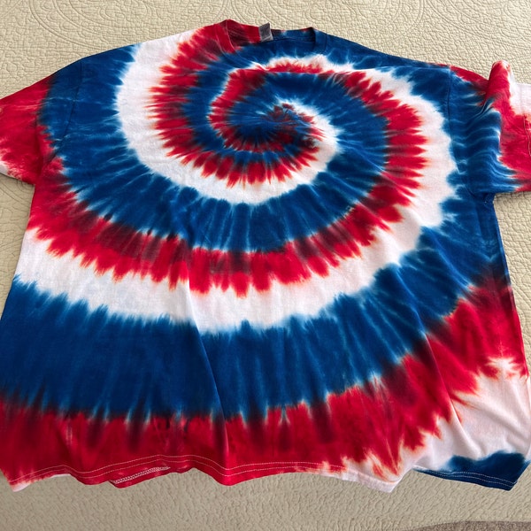 4th of July, Red, White, and Blue Tie Dye Shirt - Etsy