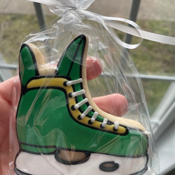 Hockey Skate Party Favors, Ice Skate Cookies for Hockey Banquets, Skate ...