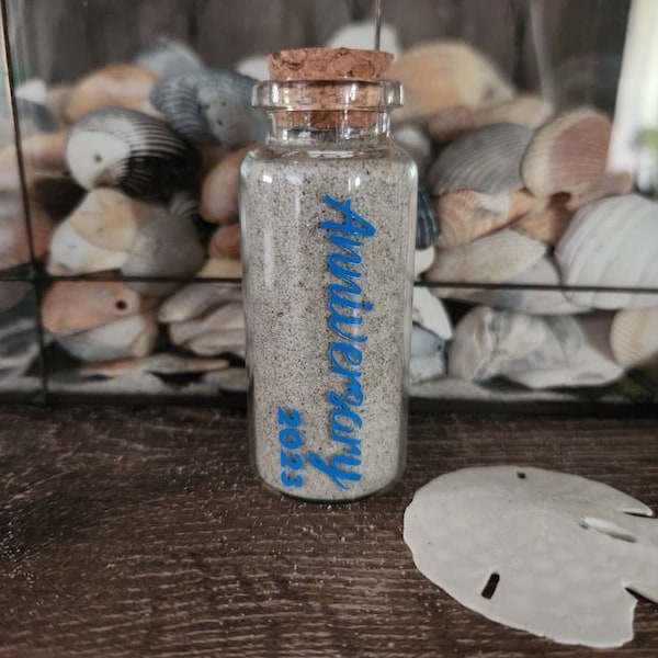 Vacation Sand Bottle // Honeymoon Keepsake // Vacation Keepsake Jar ...