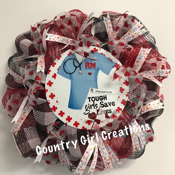 Nurse Ribbon Medical Theme for Lanyards, Gift Wrap, Quilting, Nurse ...