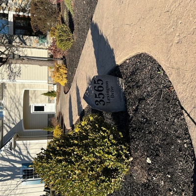 House Address Rock Standard Engraved Stone Custom Stone Personalized ...