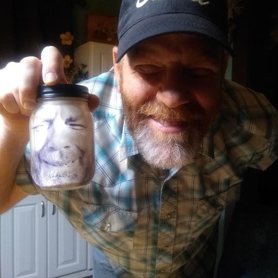 Halloween Decoration YOUR FACE in Jar, Scary Halloween Décor, Halloween ...