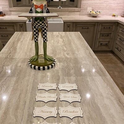 Fantasy Cursive Text Alphabet Letters Craft Stencil Template, Letters ...