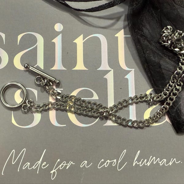 Ball Chain Bracelet / Stainless Steel/ Beaded Chain/ Silver Ball and ...