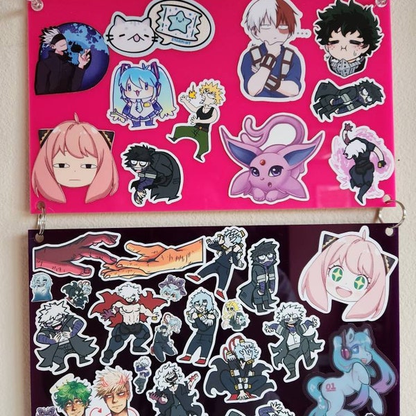 Acrylic Display for Stickers, Sticker Display, Patch Display, Acrylic ...