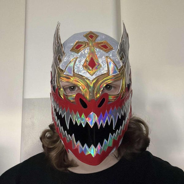 Ultimo Dragon Wrestling Mask Luchador Costume Wrestler Lucha Libre ...