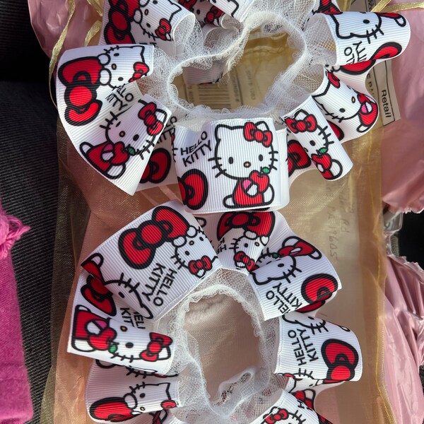 Tan Striped Ruffled Socks Ribbon Trimmed Socks Tan Striped Anklets ...