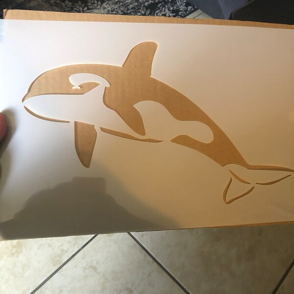 Orca Reusable Stencil (many Sizes) - Etsy