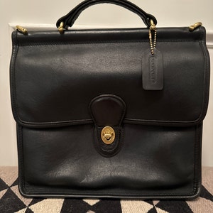 COACH 'saddlery' Bag Style 9535 Brass Black NYC Very Good Vintage ...