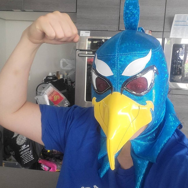 Comedian Wrestling Mask Luchador Mask Halloween Cosplay Mask Mardi Gras ...