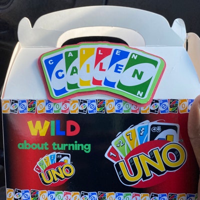 Uno Gable Boxes, Party Favor Boxes, Favor Boxes, Treat Boxes, Uno ...