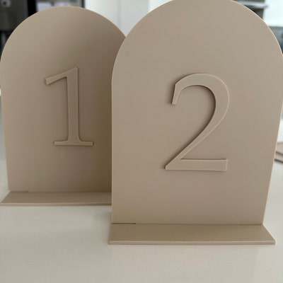 Wedding Table Number Serif, Neutral Table Sign, Table Sign Wedding ...