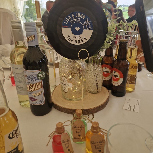 Wedding Vinyl Record Invitations With Magnets Vintage Vinyl Record ...