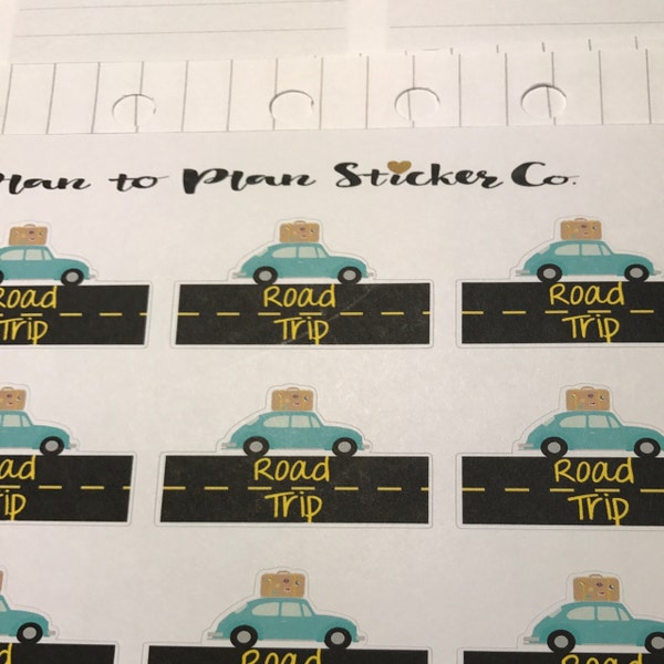 1142~~road Trip Planner Stickers. - Etsy