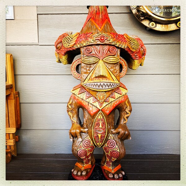 Tiki Room PELE Tiki Torch Statue Figurine Figure Enchanted Tiki Room ...