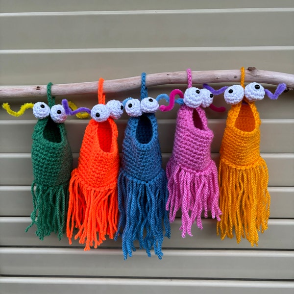 CROCHET PATTERN Mini Yip Yip, Crochet Hanging Yip Yip, Car Hanger, Mirror Hanger, Hanging ...